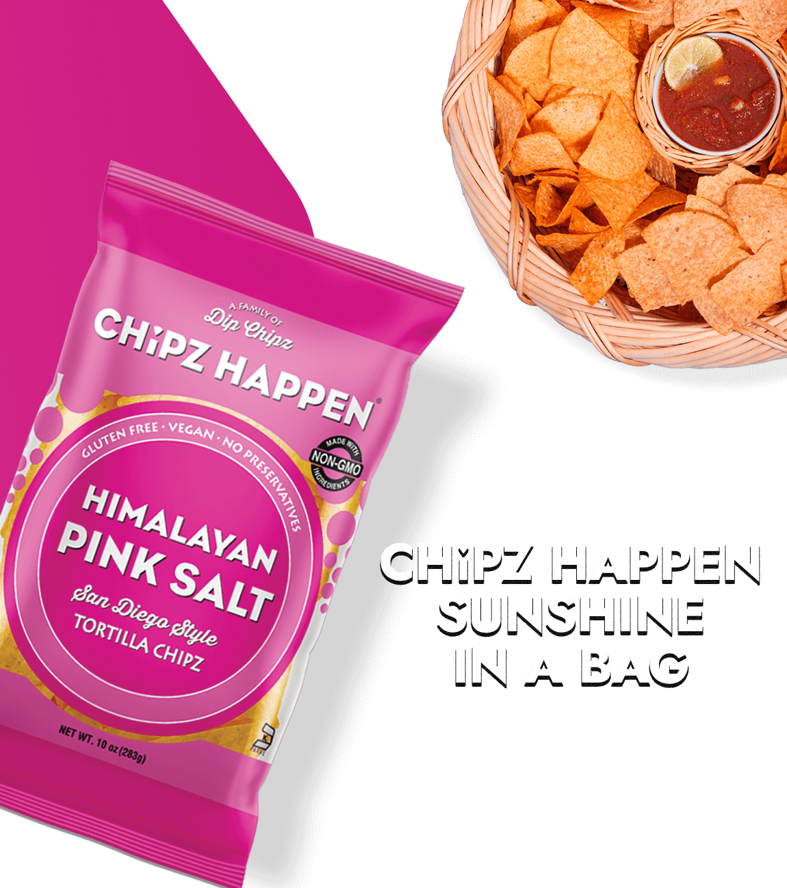 Pink Tortilla Chips